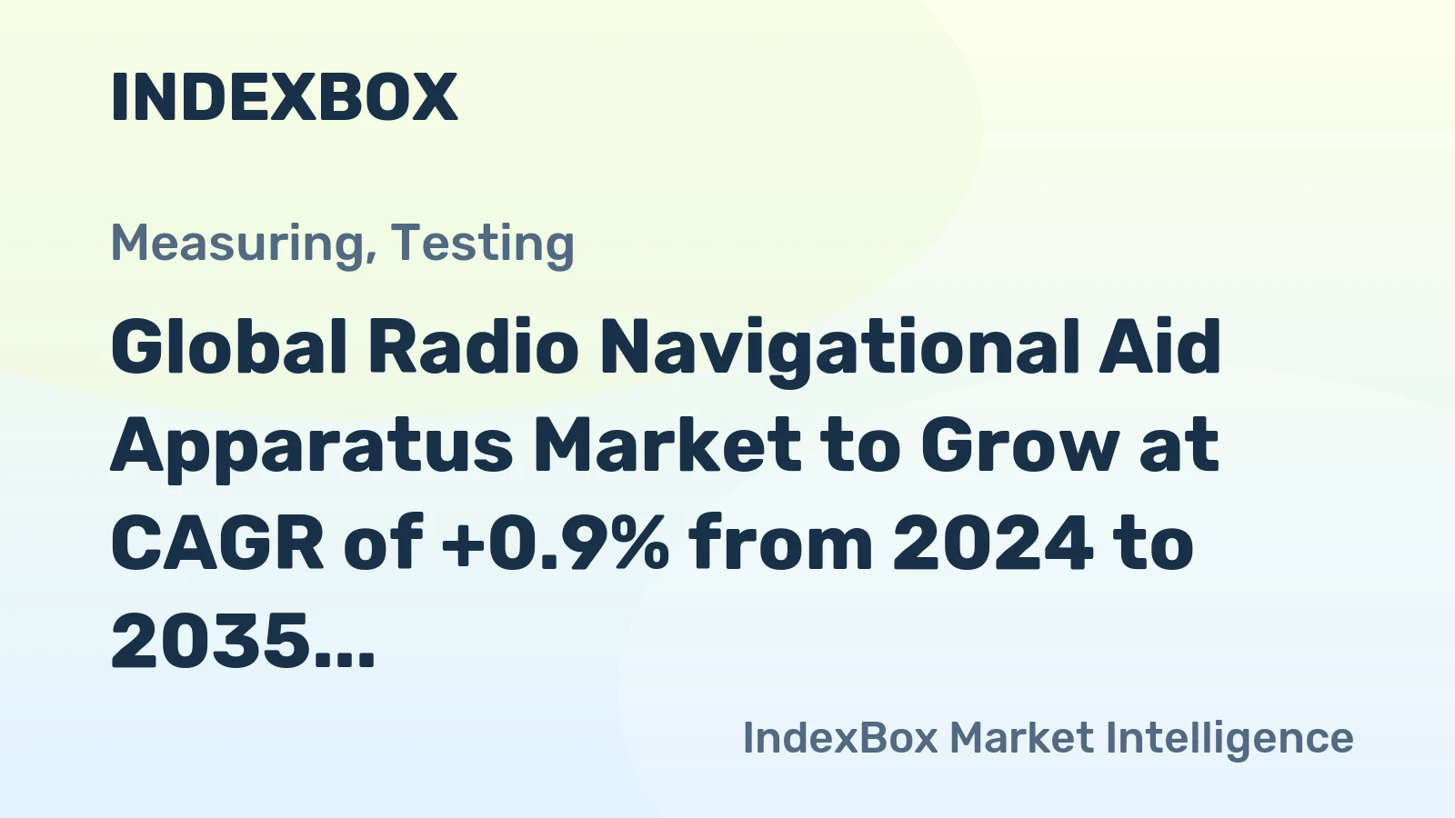 Global Radio Navigational Aid Apparatus Market to Grow at CAGR of +0.9% from 2024 to 2035, Reaching 198M Units