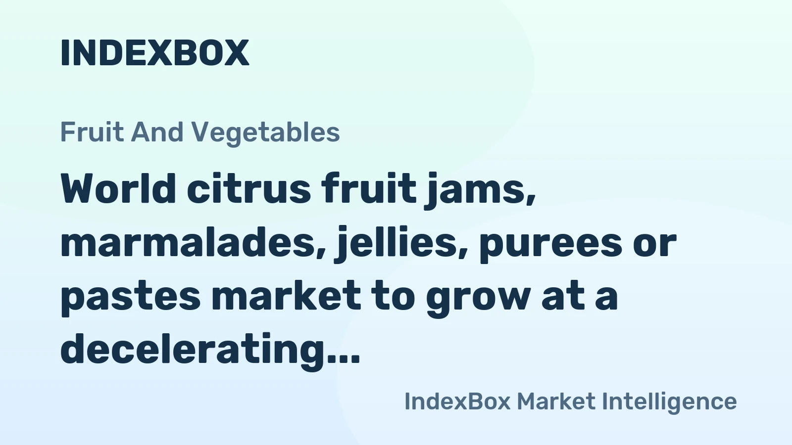 World citrus fruit jams, marmalades, jellies, purees or pastes market to grow at a decelerating CAGR of +1.0%, reaching 1.3M tons by 2035.