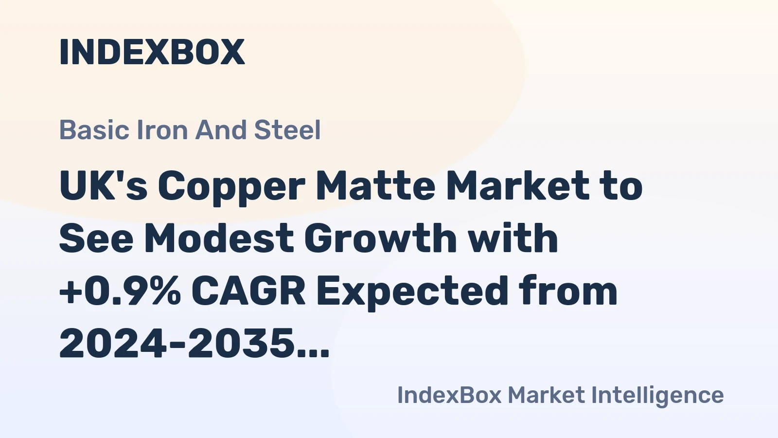 UK's Copper Matte Market to See Modest Growth with +0.9% CAGR Expected from 2024-2035