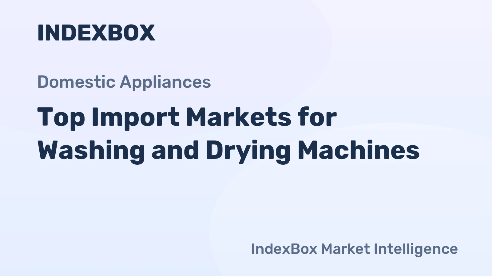 Top Import Markets for Washing and Drying Machines