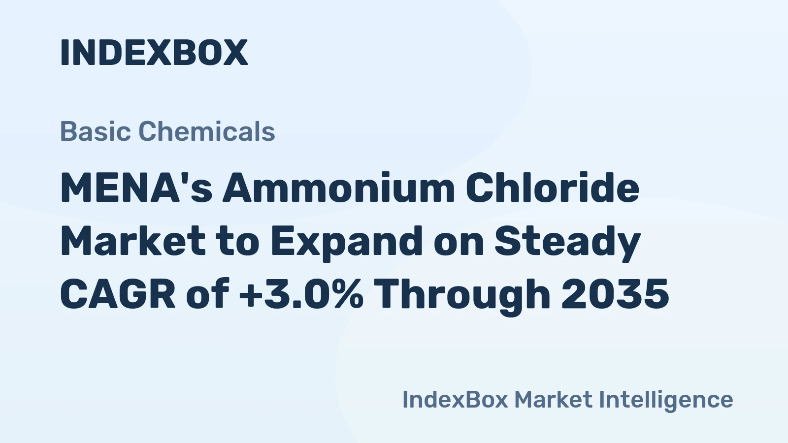 MENA's Ammonium Chloride Market to Expand on Steady CAGR of +3.0% Through 2035