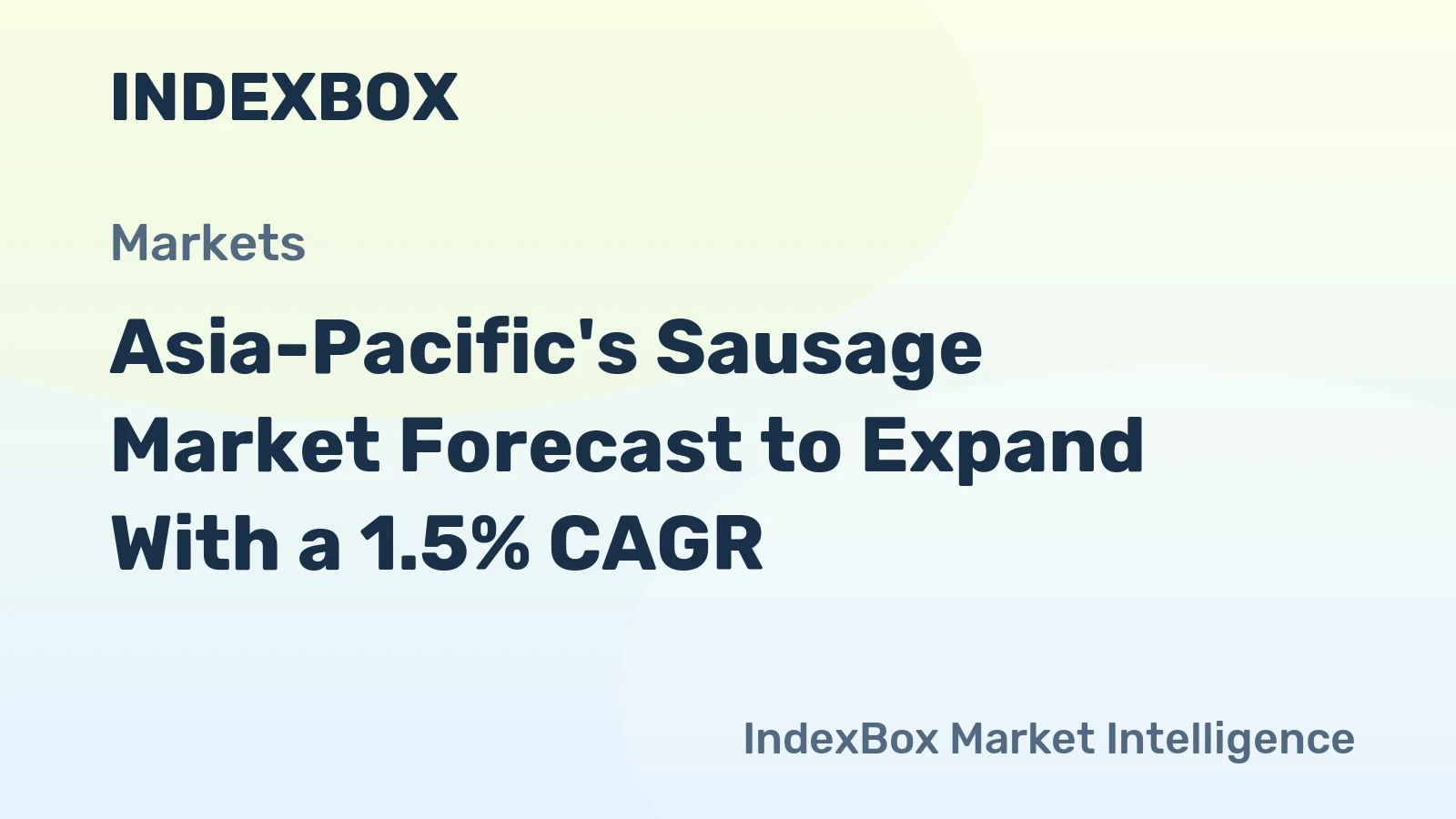 Asia-Pacific's Sausage Market Forecast to Expand With a 1.5% CAGR