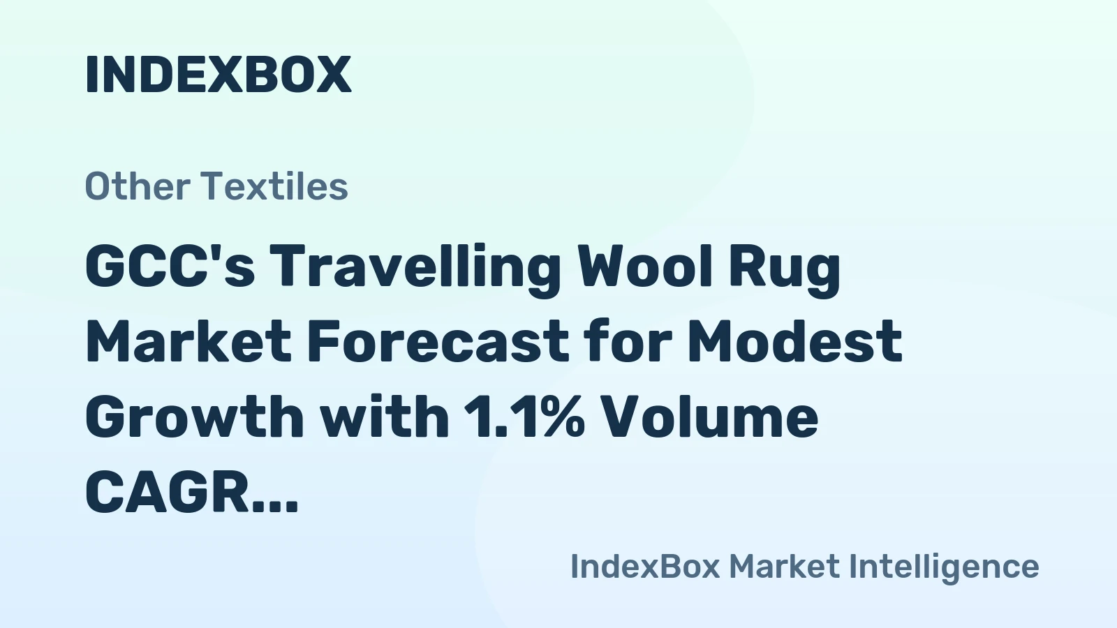 GCC's Travelling Wool Rug Market Forecast for Modest Growth with 1.1% Volume CAGR Through 2035