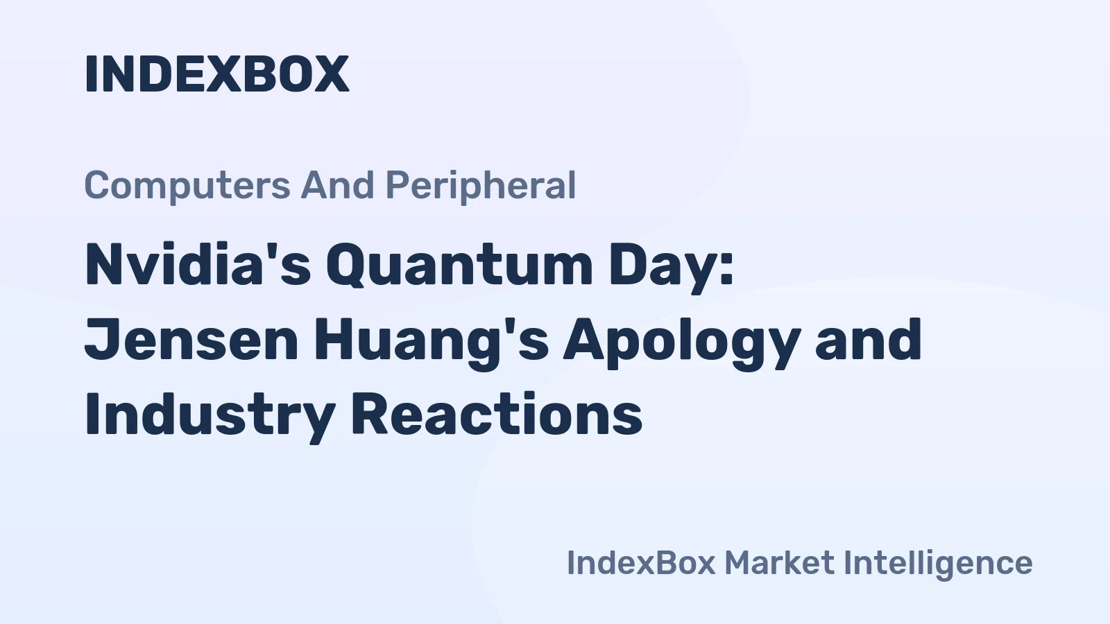 Nvidia's Quantum Day: Jensen Huang's Apology and Industry Reactions