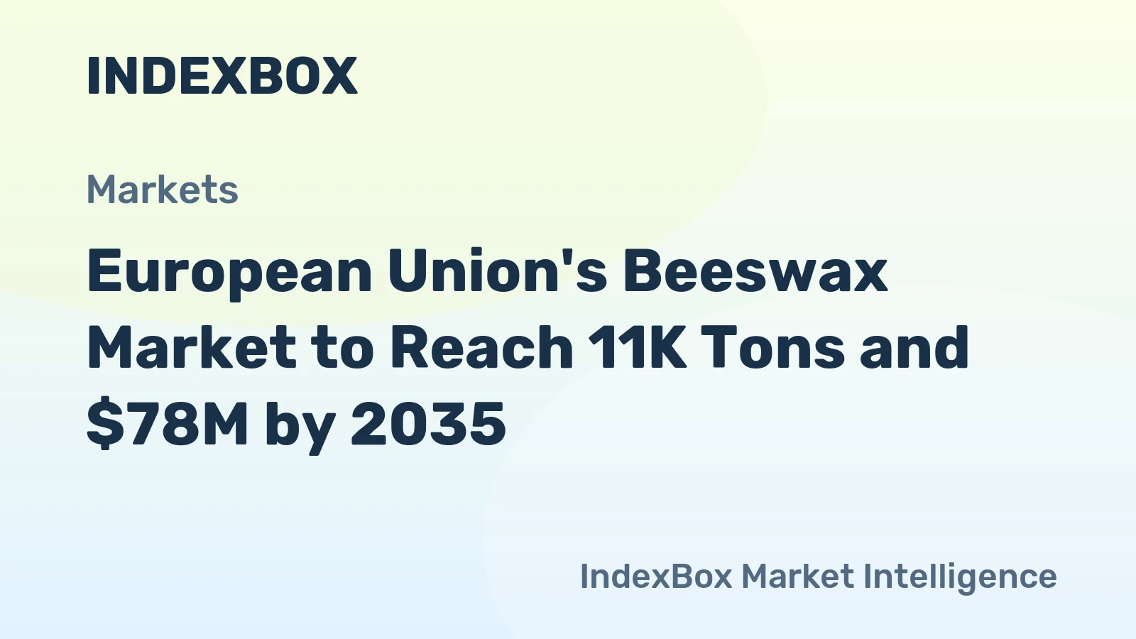 European Union's Beeswax Market to Reach 11K Tons and $78M by 2035