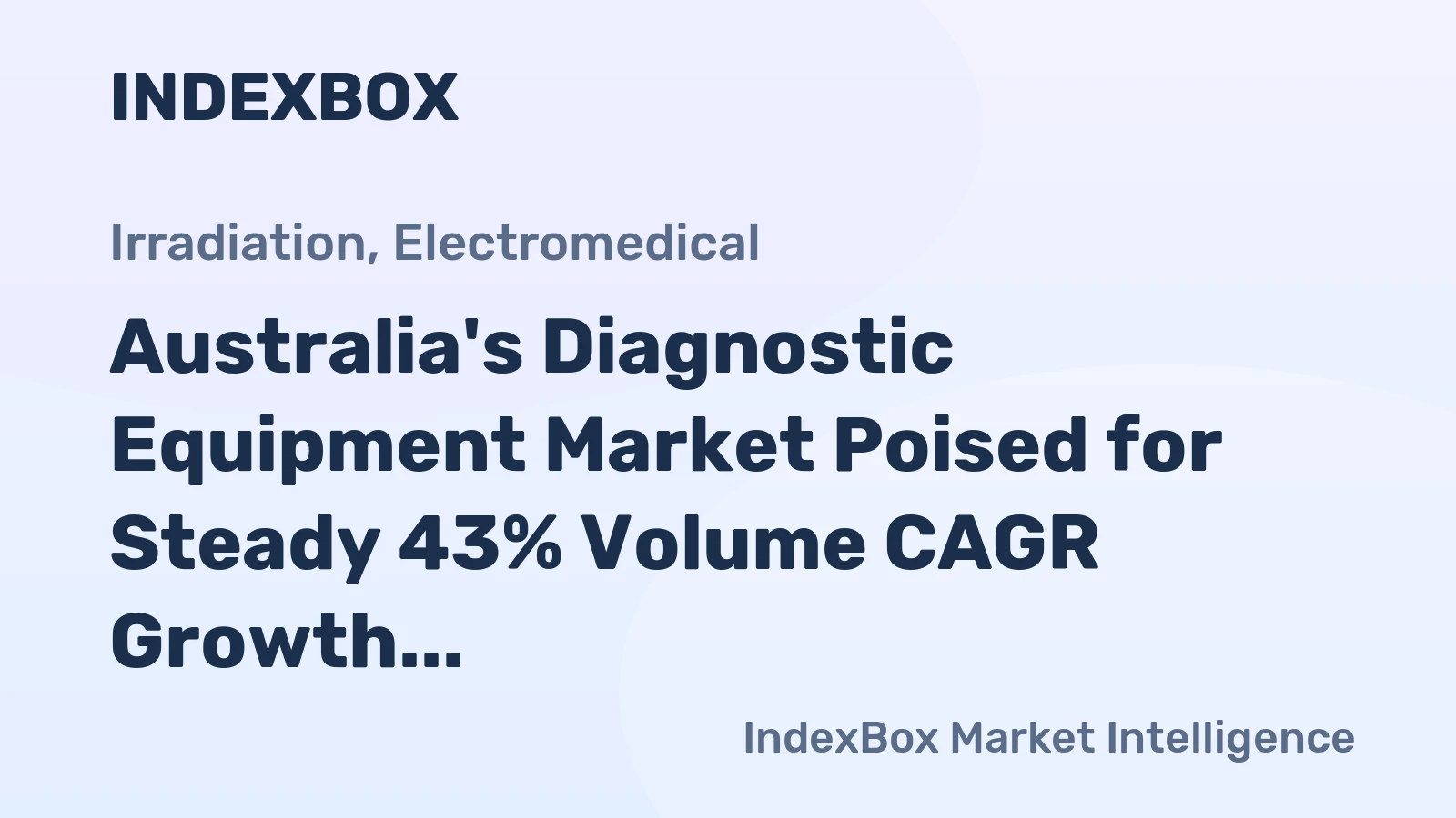 Australia's Diagnostic Equipment Market Poised for Steady 43% Volume CAGR Growth Through 2035