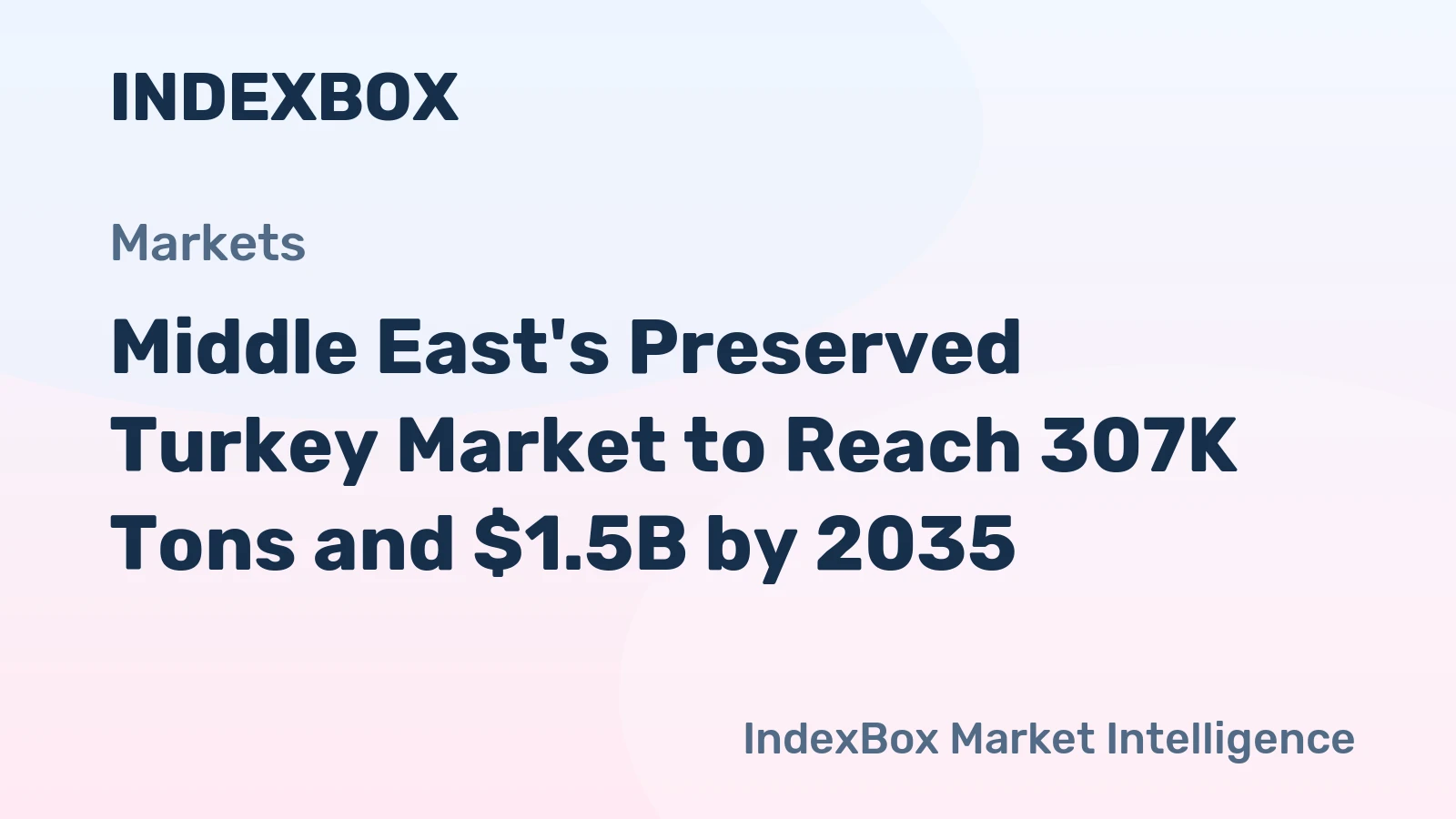 Middle East's Preserved Turkey Market to Reach 307K Tons and $1.5B by 2035