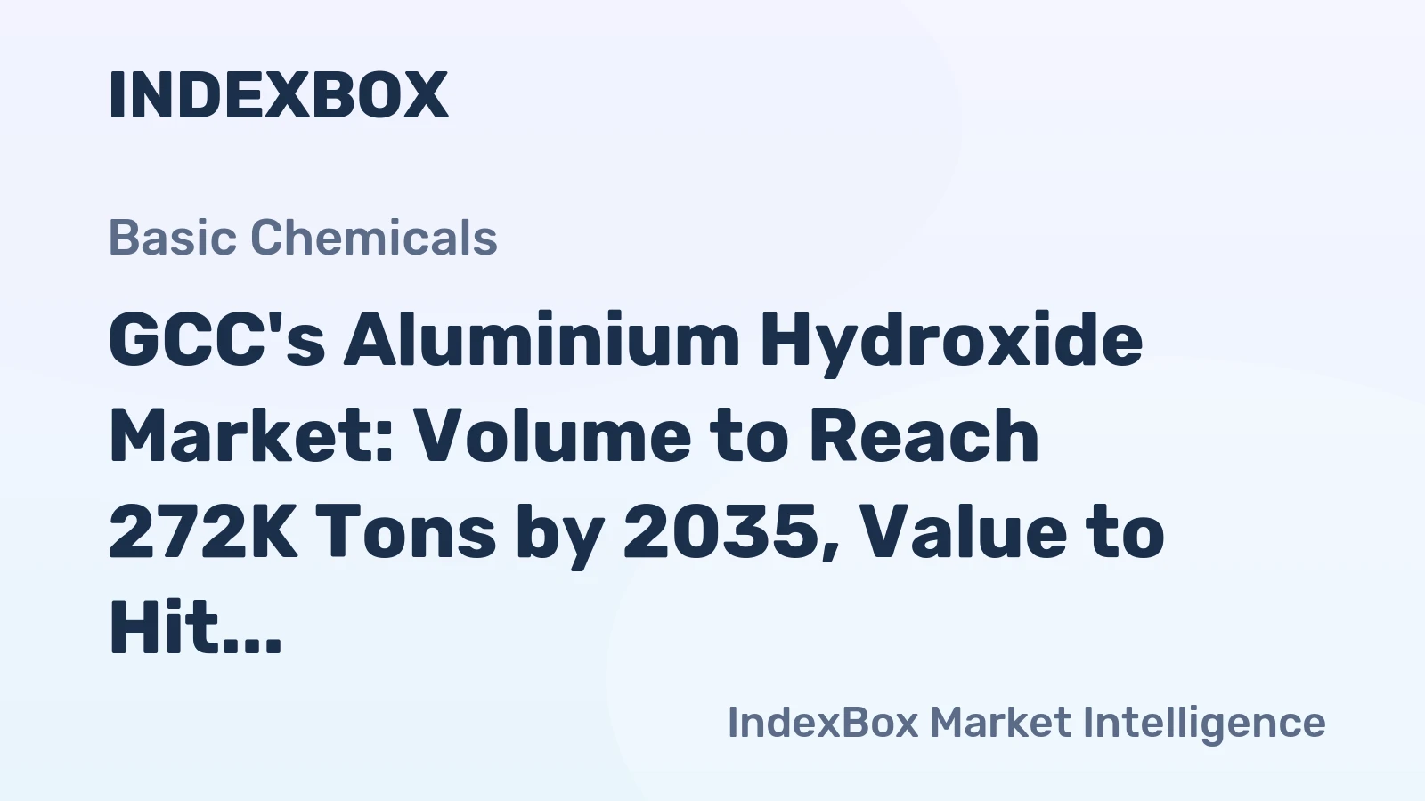 GCC's Aluminium Hydroxide Market: Volume to Reach 272K Tons by 2035, Value to Hit $220M
