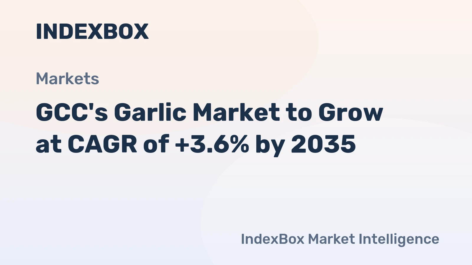 GCC's Garlic Market to Grow at CAGR of +3.6% by 2035