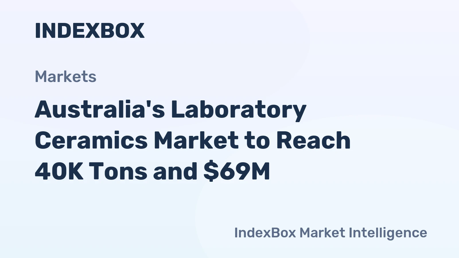 Australia's Laboratory Ceramics Market to Reach 40K Tons and $69M