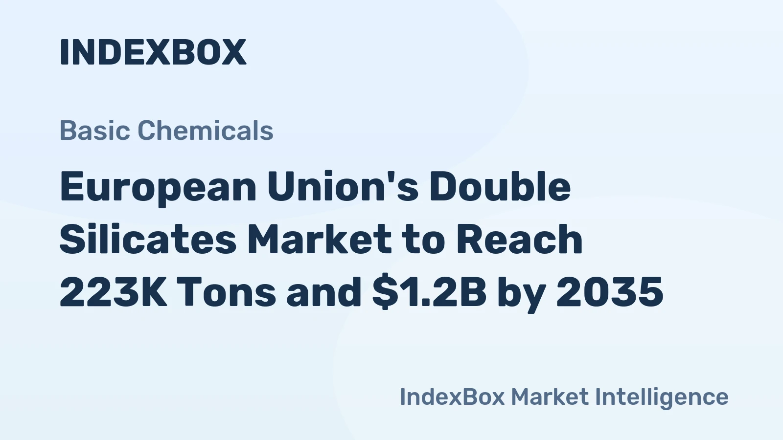 European Union's Double Silicates Market to Reach 223K Tons and $1.2B by 2035