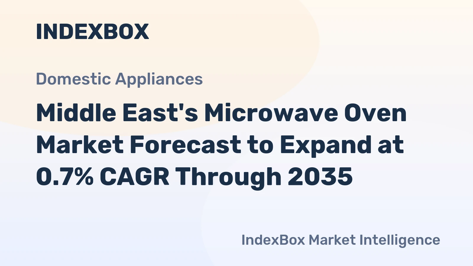Middle East's Microwave Oven Market Forecast to Expand at 0.7% CAGR Through 2035