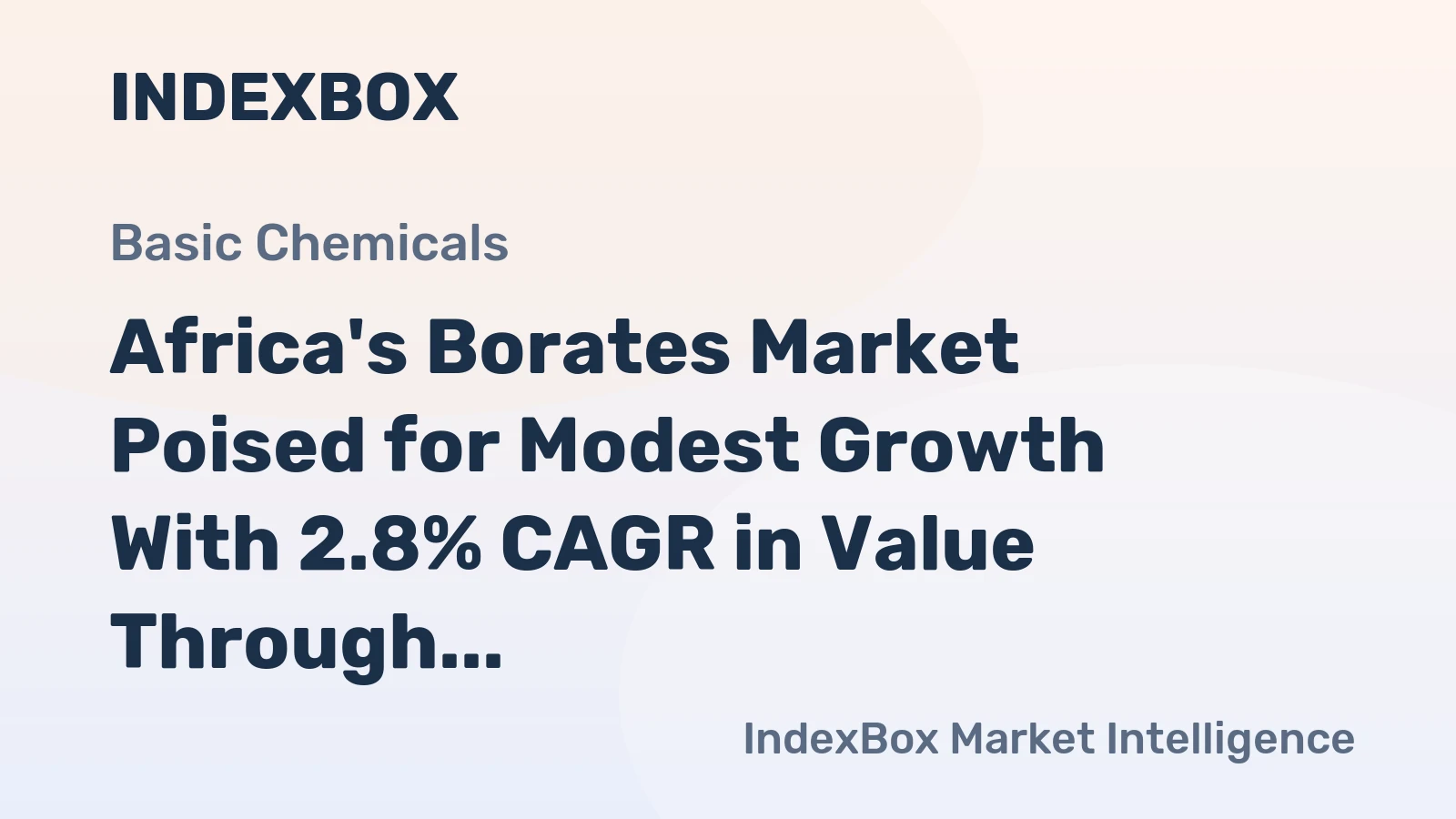 Africa's Borates Market Poised for Modest Growth With 2.8% CAGR in Value Through 2035