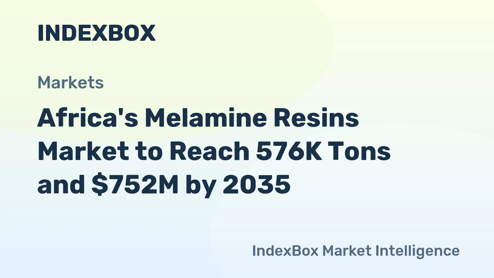 Africa's Melamine Resins Market to Reach 576K Tons and $752M by 2035