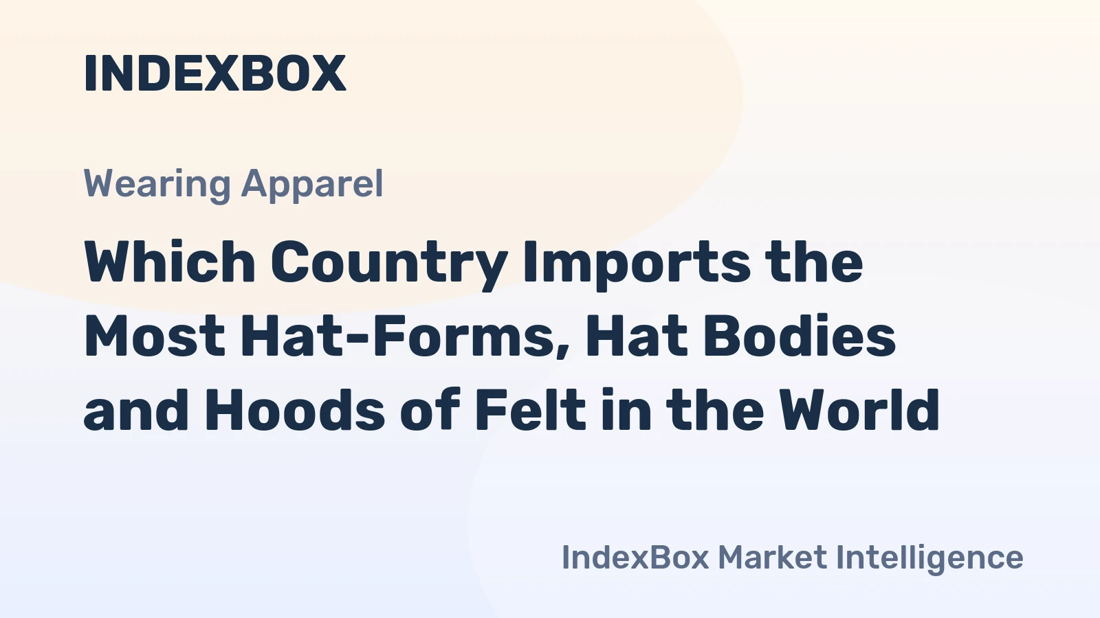 Which Country Imports the Most Hat-Forms, Hat Bodies and Hoods of Felt in the World?