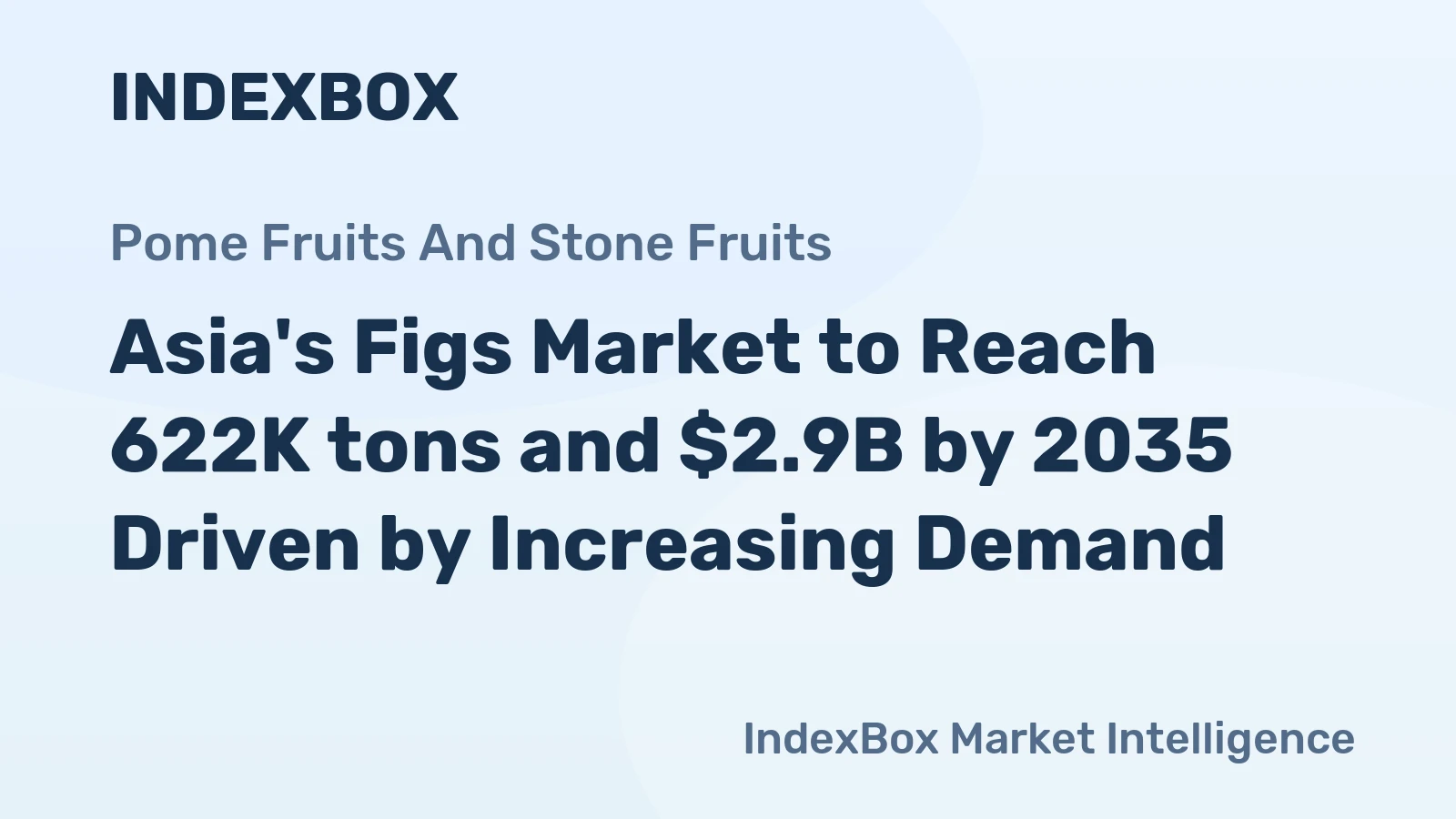 Asia's Figs Market to Reach 622K tons and $2.9B by 2035 Driven by Increasing Demand