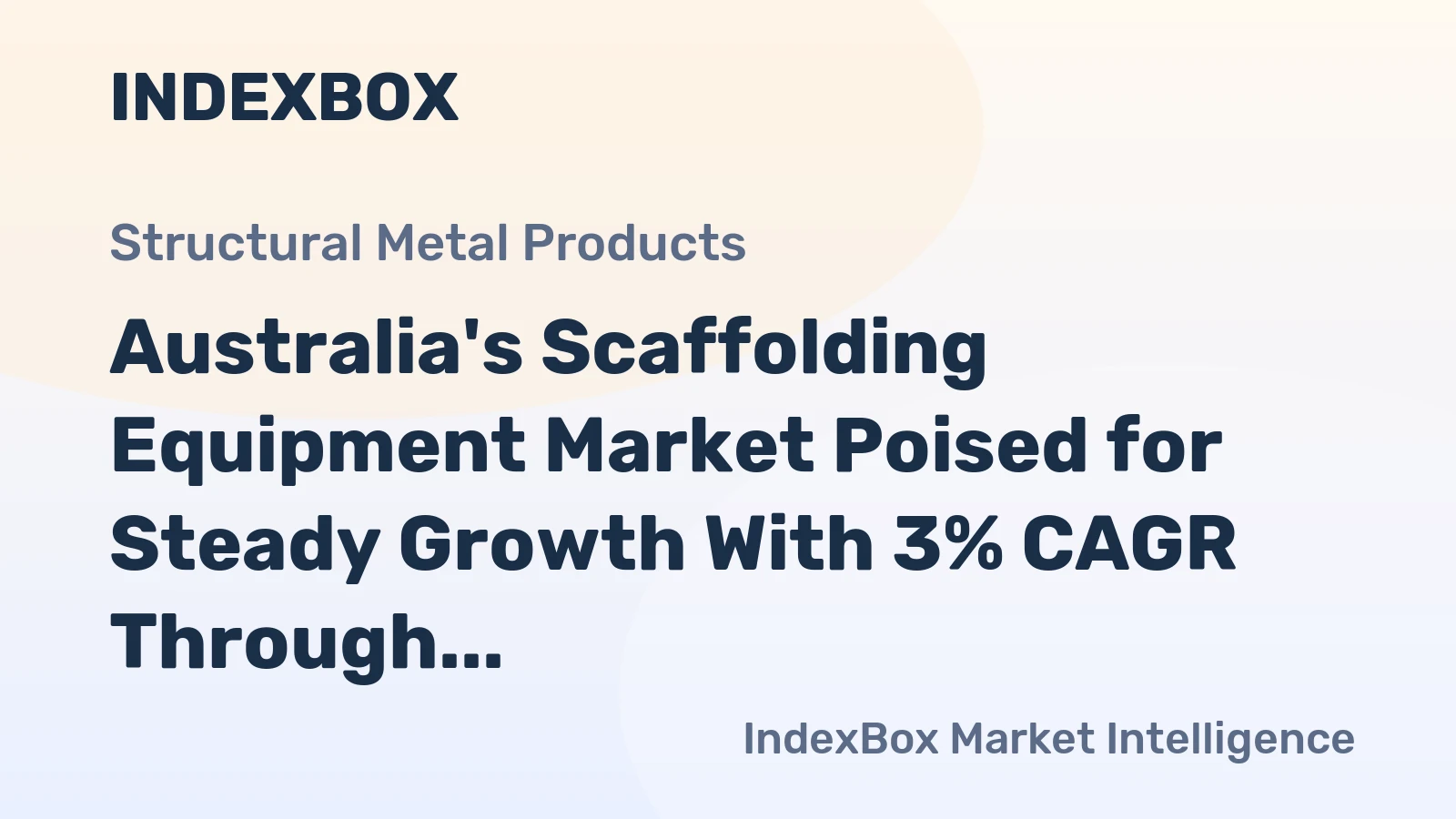 Australia's Scaffolding Equipment Market Poised for Steady Growth With 3% CAGR Through 2035