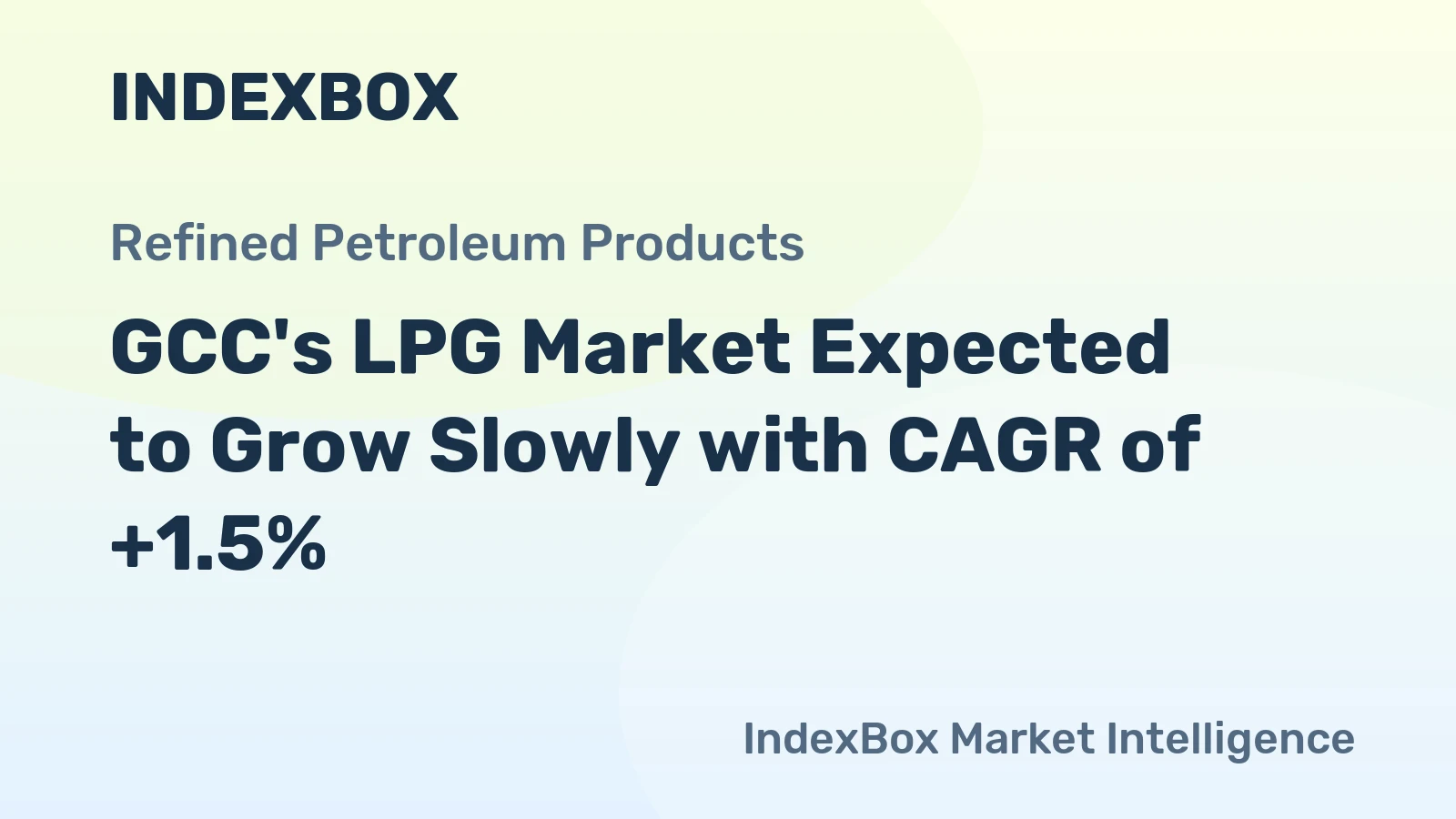GCC's LPG Market Expected to Grow Slowly with CAGR of +1.5%