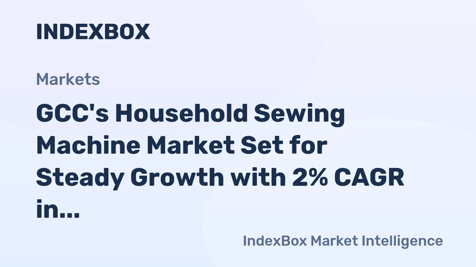 GCC's Household Sewing Machine Market Set for Steady Growth with 2% CAGR in Value Through 2035