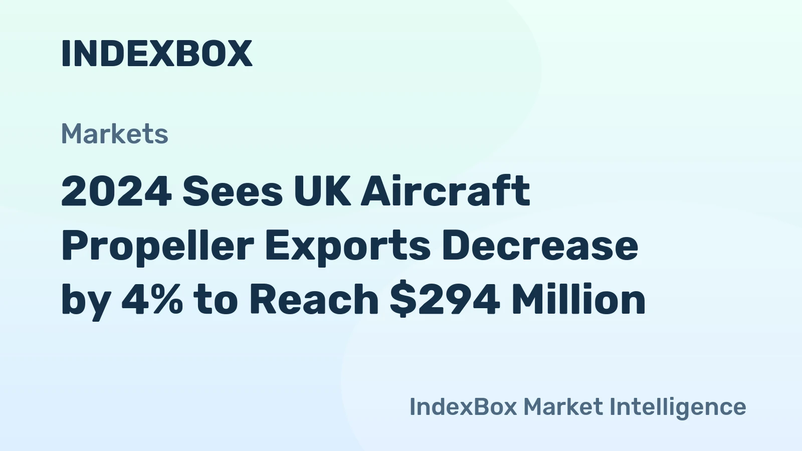 2024 Sees UK Aircraft Propeller Exports Decrease by 4% to Reach $294 Million