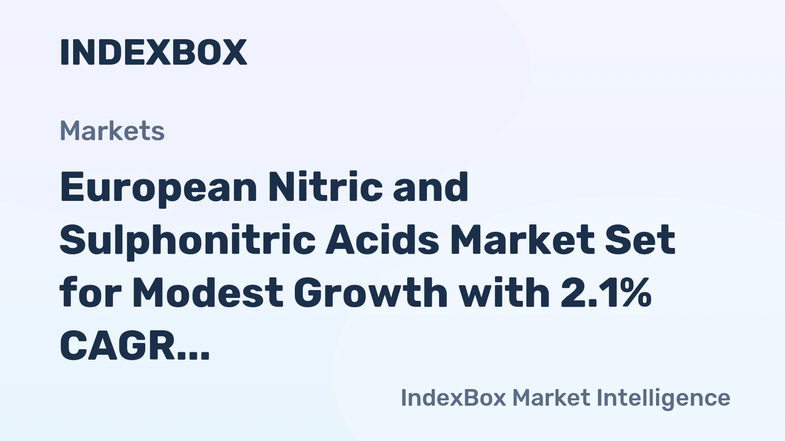 European Nitric and Sulphonitric Acids Market Set for Modest Growth with 2.1% CAGR in Value Through 2035