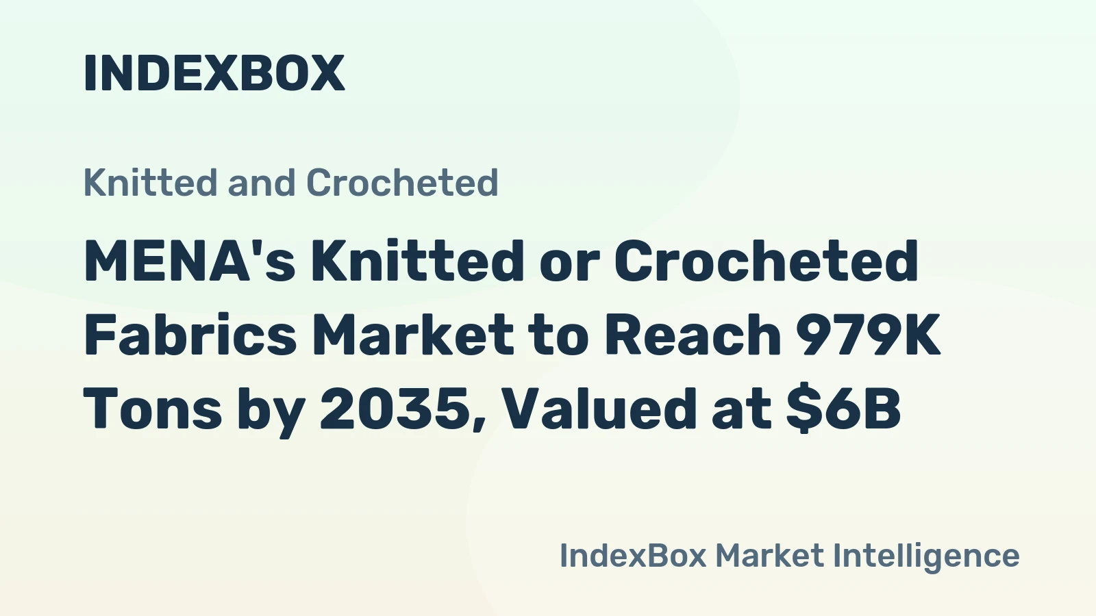 MENA's Knitted or Crocheted Fabrics Market to Reach 979K Tons by 2035, Valued at $6B