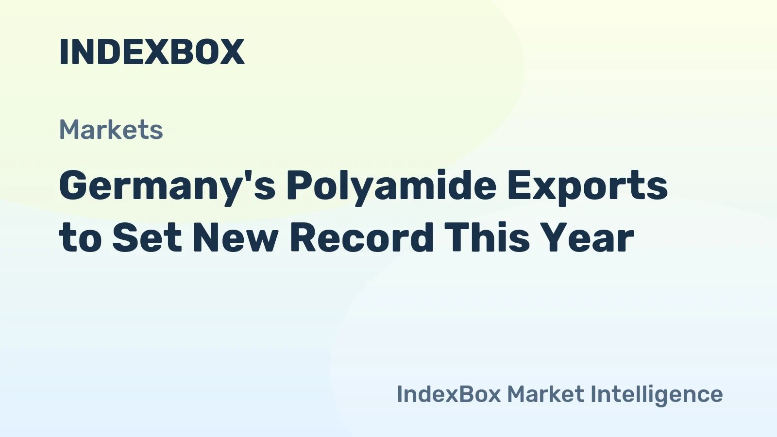 Germany's Polyamide Exports to Set New Record This Year