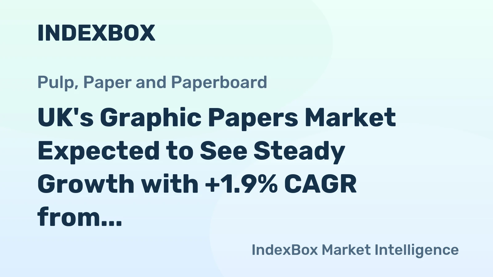UK's Graphic Papers Market Expected to See Steady Growth with +1.9% CAGR from 2024 to 2035