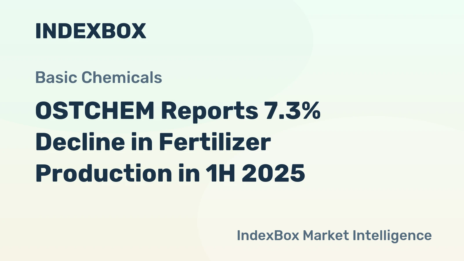 OSTCHEM Reports 7.3% Decline in Fertilizer Production in 1H 2025