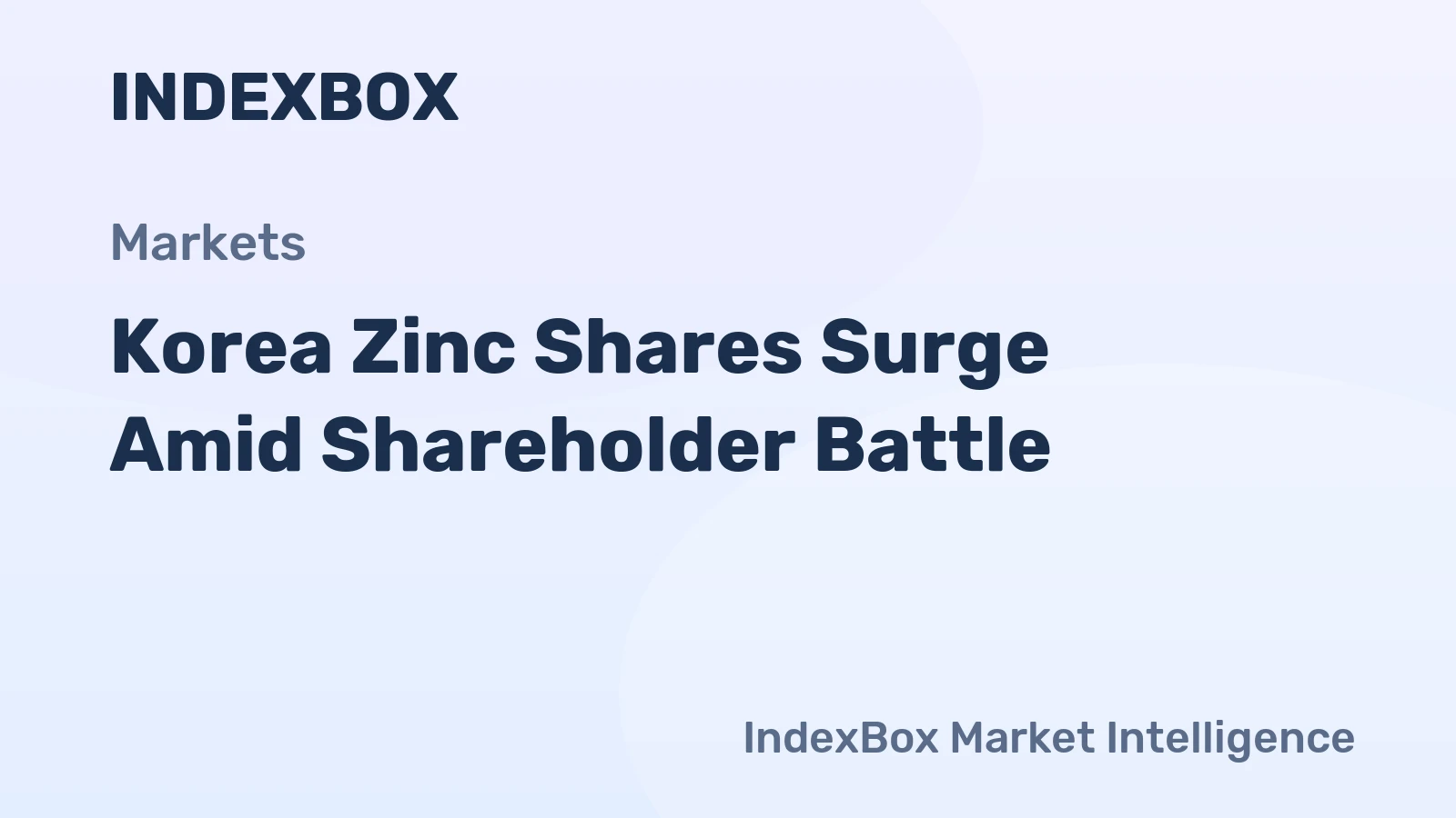Korea Zinc Shares Surge Amid Shareholder Battle