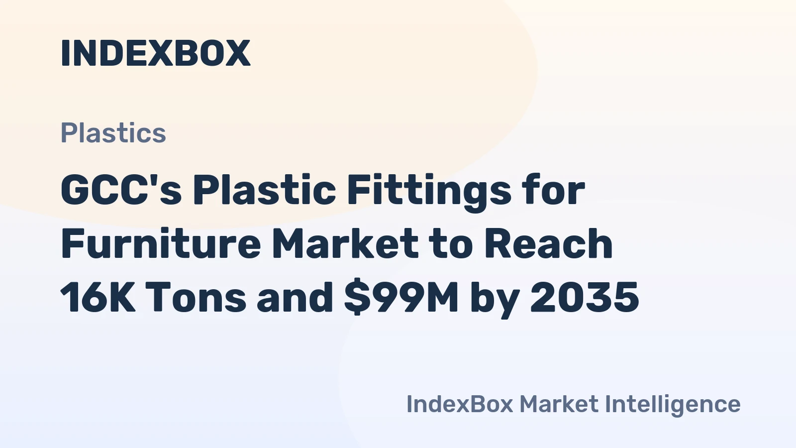 GCC's Plastic Fittings for Furniture Market to Reach 16K Tons and $99M by 2035