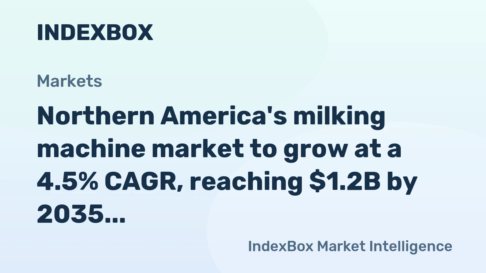 Northern America's milking machine market to grow at a 4.5% CAGR, reaching $1.2B by 2035 on steady demand.