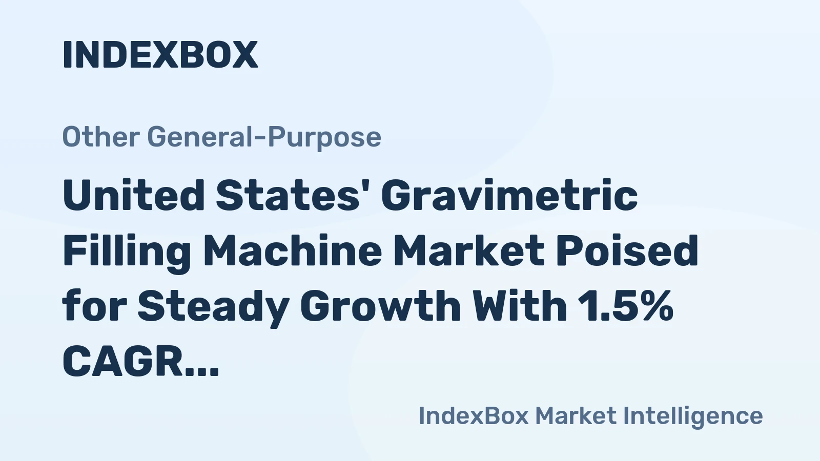 United States' Gravimetric Filling Machine Market Poised for Steady Growth With 1.5% CAGR Through 2035