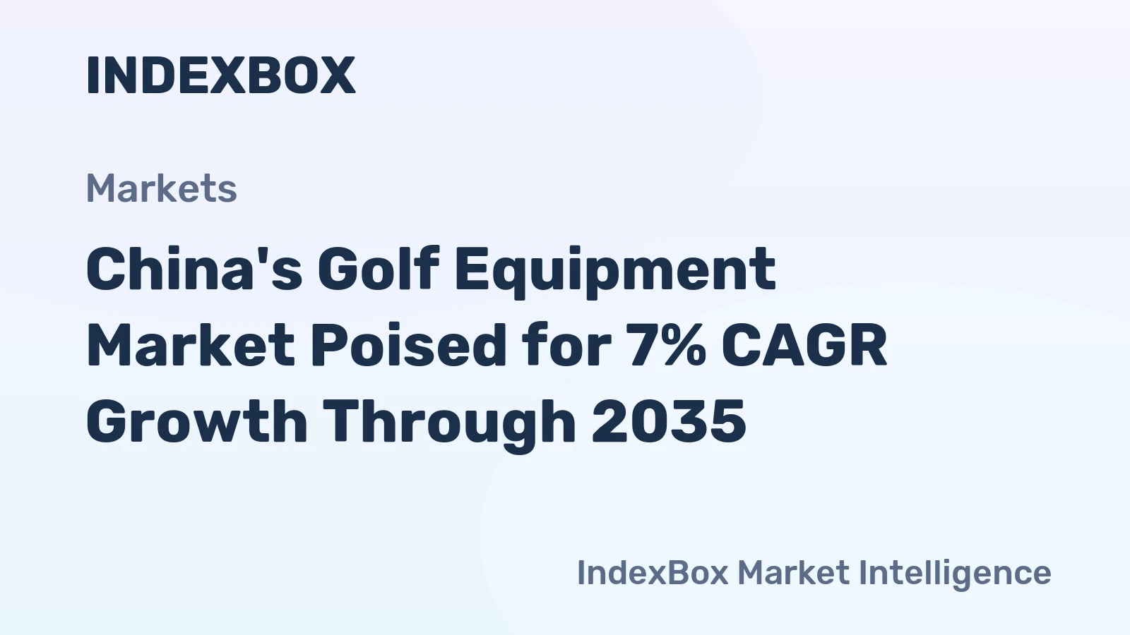 China's Golf Equipment Market Poised for 7% CAGR Growth Through 2035