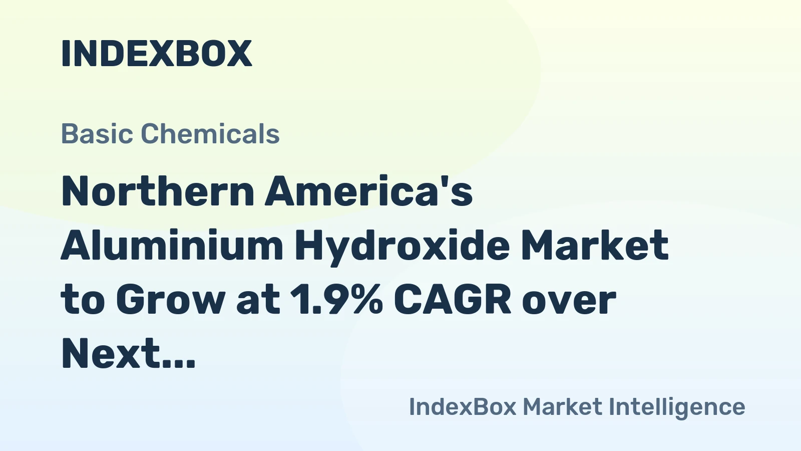 Northern America's Aluminium Hydroxide Market to Grow at 1.9% CAGR over Next Decade