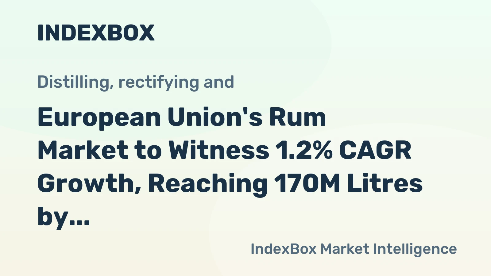 European Union's Rum Market to Witness 1.2% CAGR Growth, Reaching 170M Litres by 2035