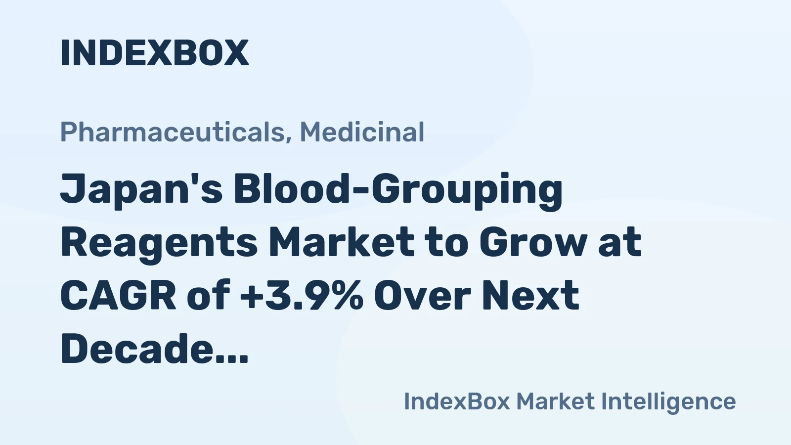 Japan's Blood-Grouping Reagents Market to Grow at CAGR of +3.9% Over Next Decade