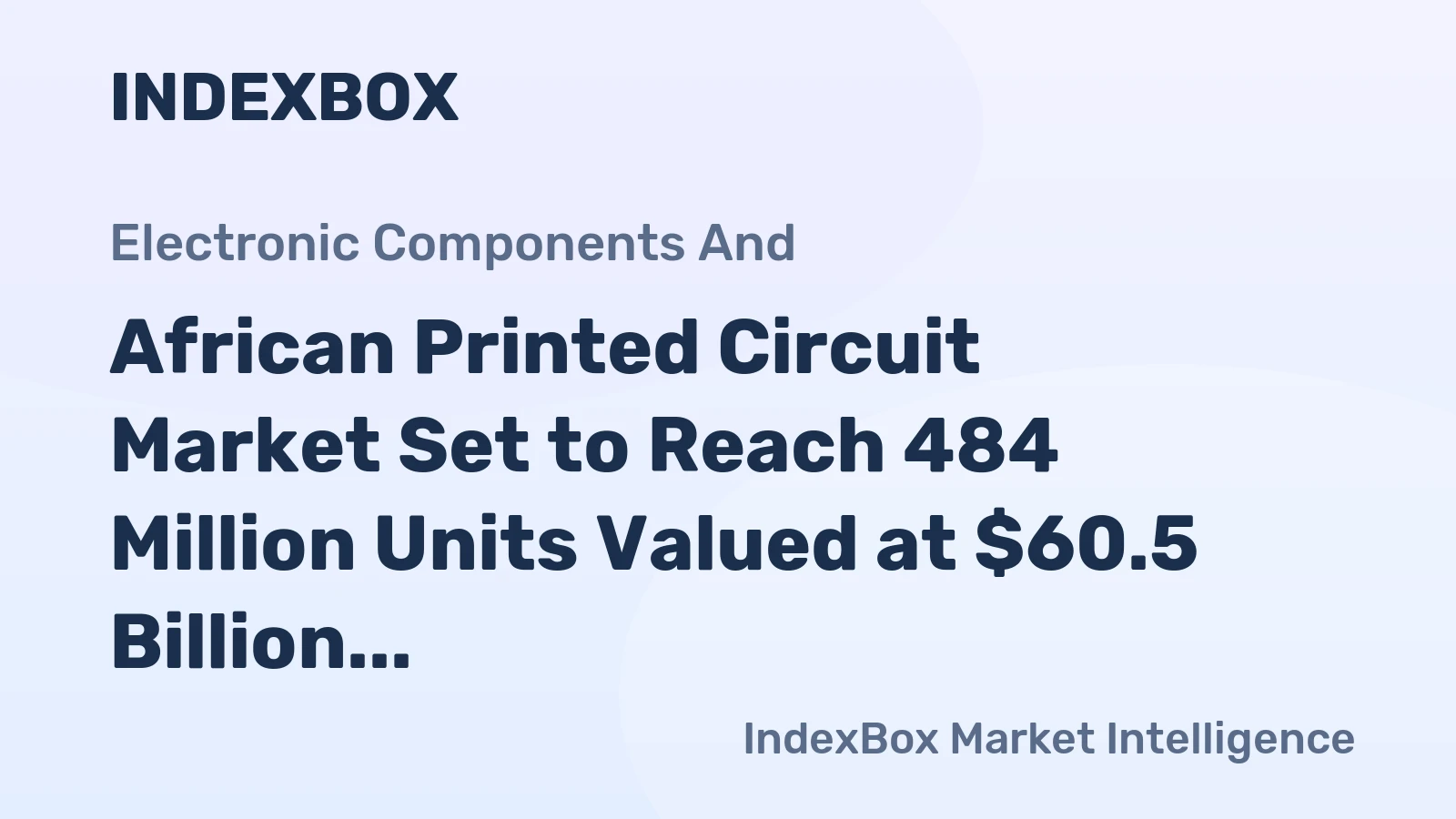 African Printed Circuit Market Set to Reach 484 Million Units Valued at $60.5 Billion by 2035