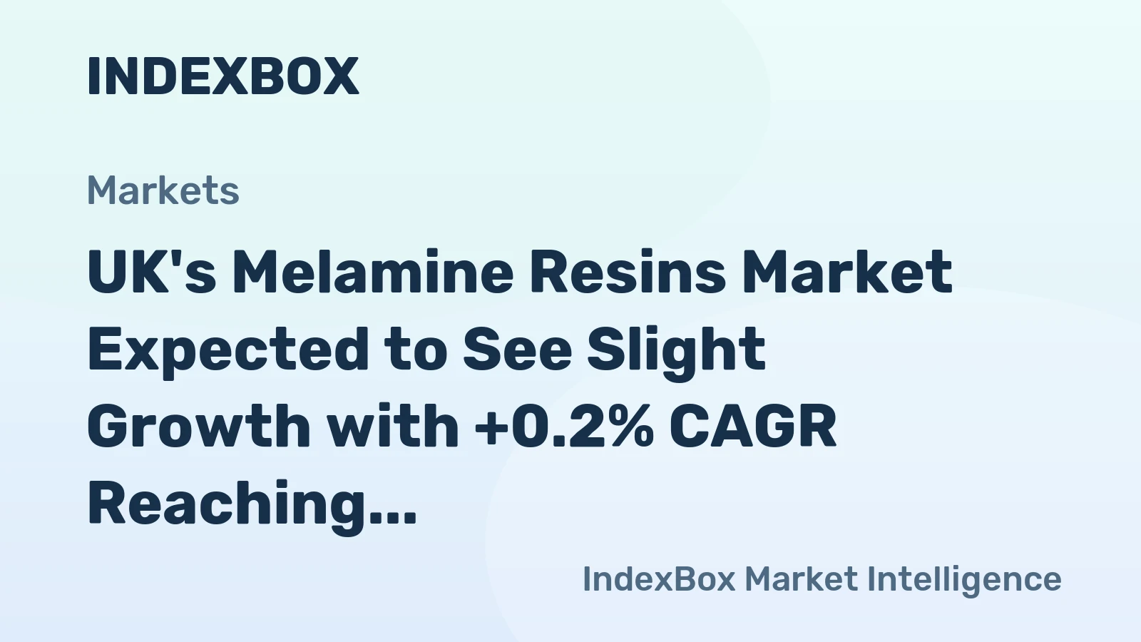 UK's Melamine Resins Market Expected to See Slight Growth with +0.2% CAGR Reaching $86M by 2035