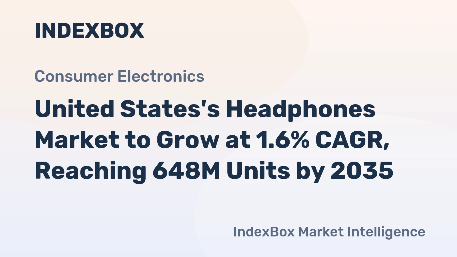 United States's Headphones Market to Grow at 1.6% CAGR, Reaching 648M Units by 2035