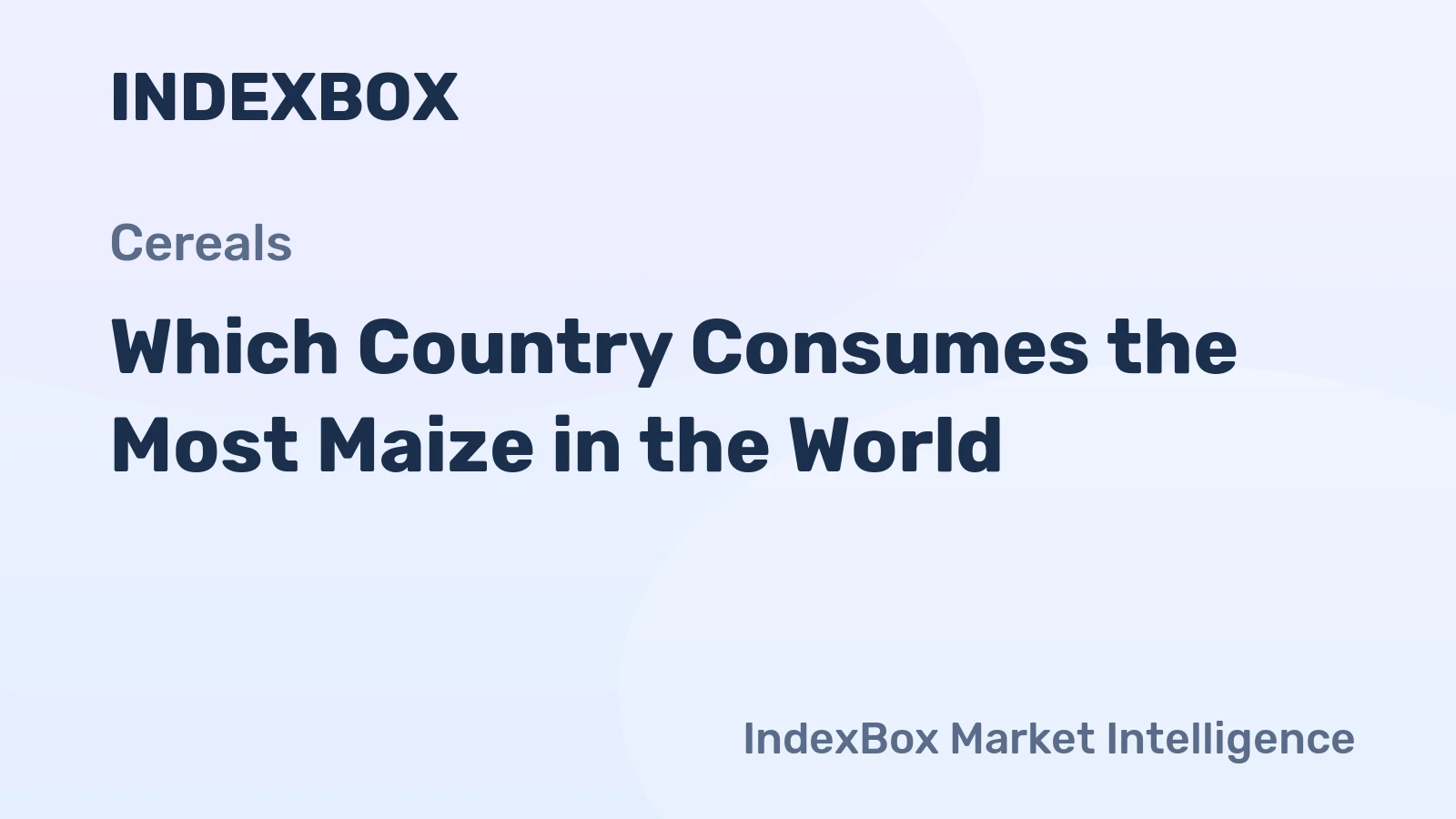 Which Country Consumes the Most Maize in the World?