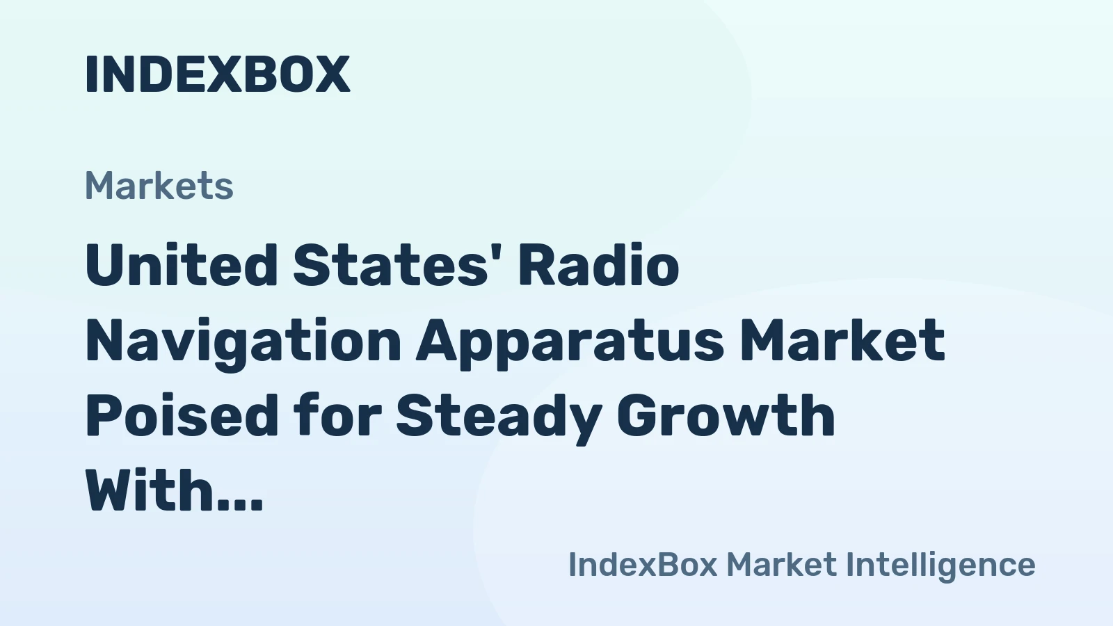 United States' Radio Navigation Apparatus Market Poised for Steady Growth With 2.9% CAGR Through 2035