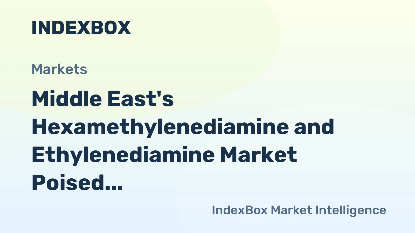 Middle East's Hexamethylenediamine and Ethylenediamine Market Poised for Steady Growth With 2% CAGR in Value Through 2035