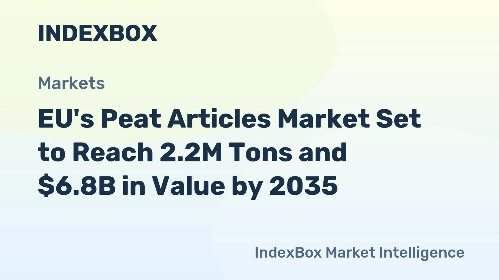 EU's Peat Articles Market Set to Reach 2.2M Tons and $6.8B in Value by 2035