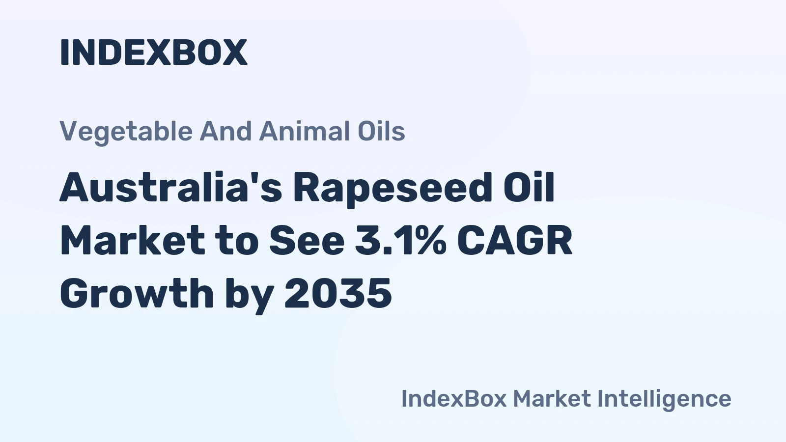 Australia's Rapeseed Oil Market to See 3.1% CAGR Growth by 2035
