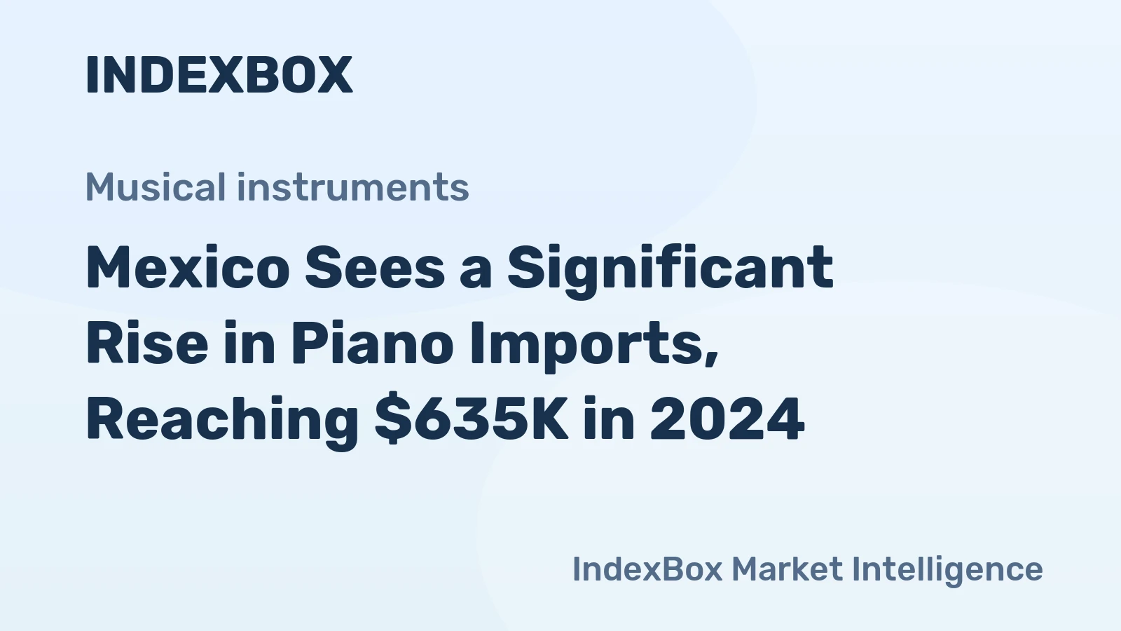 Mexico Sees a Significant Rise in Piano Imports, Reaching $635K in 2024
