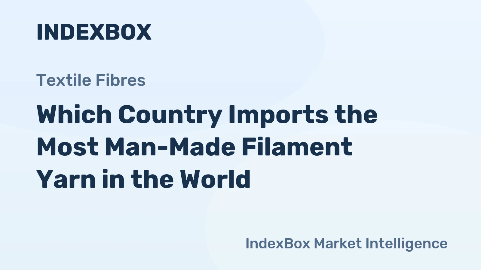 Which Country Imports the Most Man-Made Filament Yarn in the World?