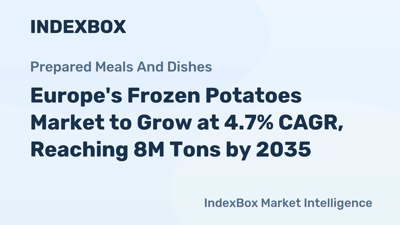 Europe's Frozen Potatoes Market to Grow at 4.7% CAGR, Reaching 8M Tons by 2035