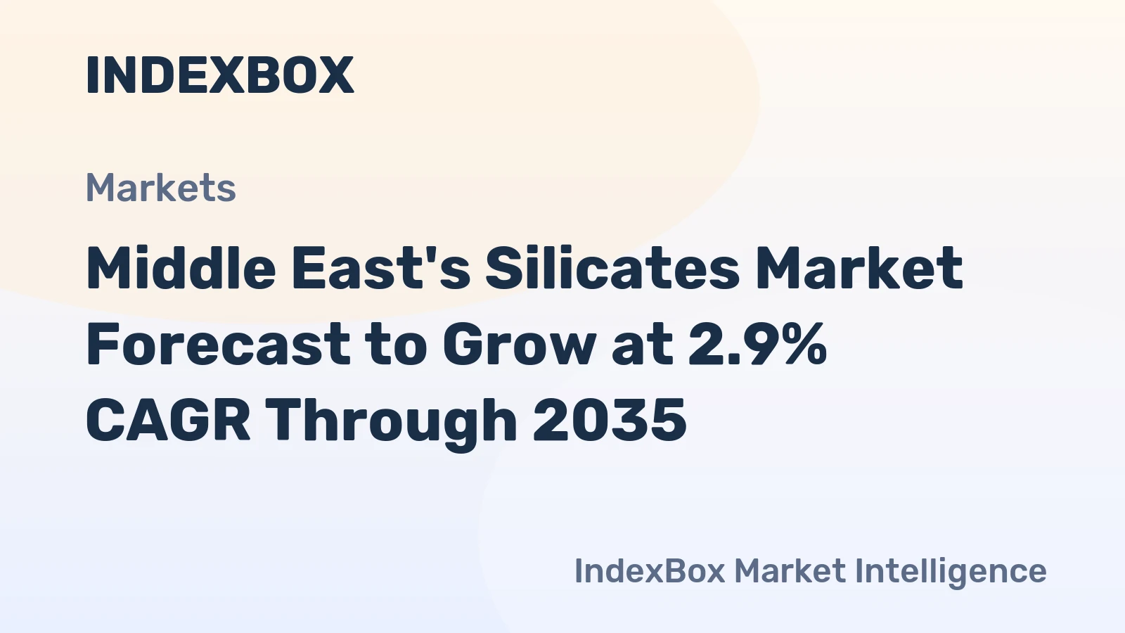 Middle East's Silicates Market Forecast to Grow at 2.9% CAGR Through 2035