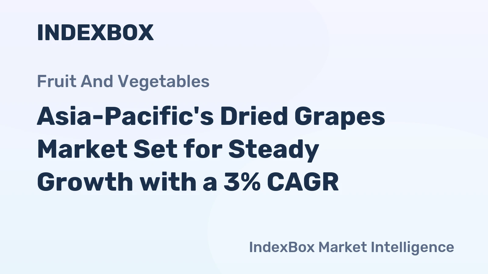 Asia-Pacific's Dried Grapes Market Set for Steady Growth with a 3% CAGR